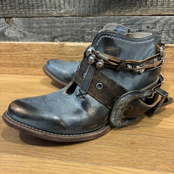 Freebird by Steven | Shoes | Freebird Saloon Boots In Stone Blue | Poshmark